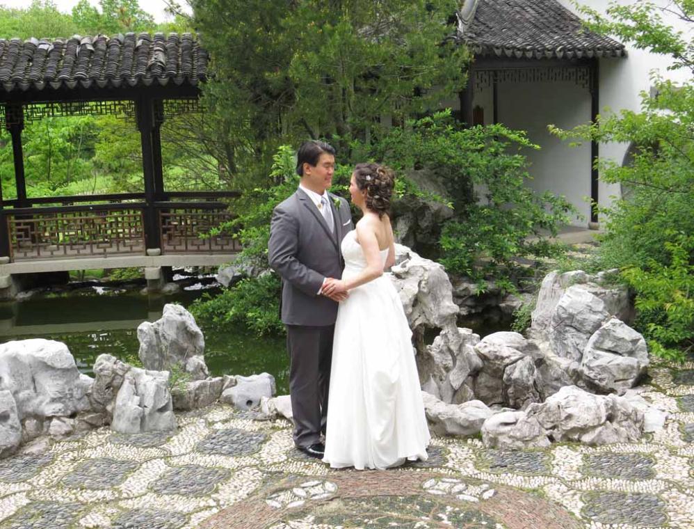 Plunus Mume Blossom and Fish in Chinese Scholar's Garden in Staten ...