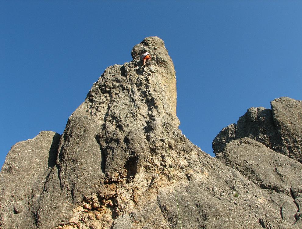 Sky Piercing Granite Spires on Needles Mountain in South Dakota